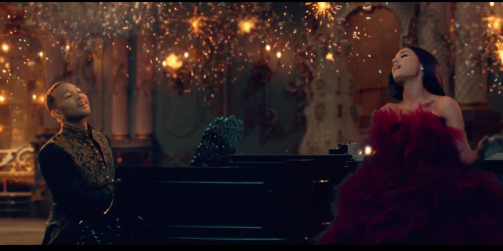 Watch Ariana Grande and John Legend in Beauty and the Beast Music Video Playbill
